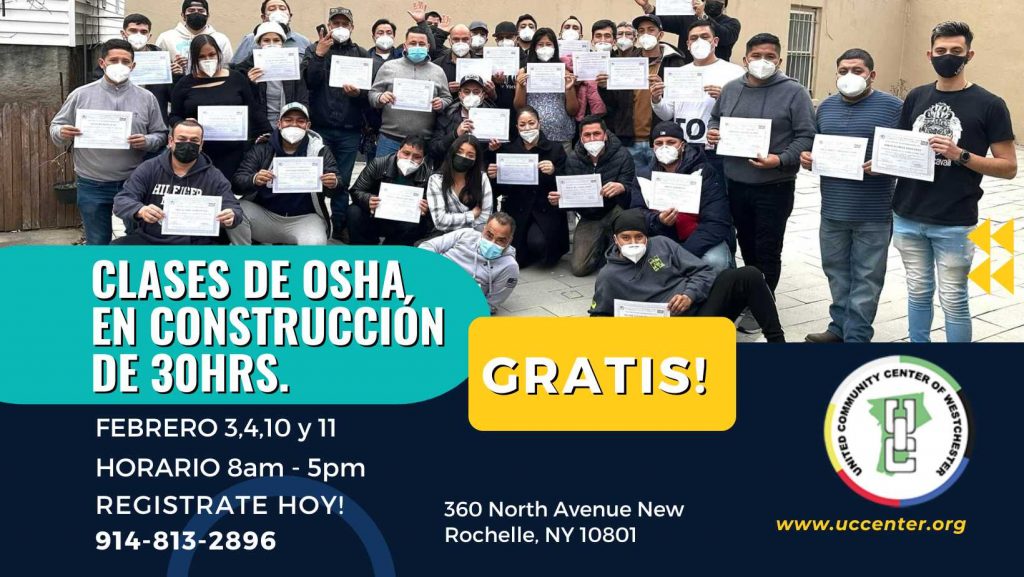 Clases de Osha | Osha Classes - United Community Center of Westchester, Inc