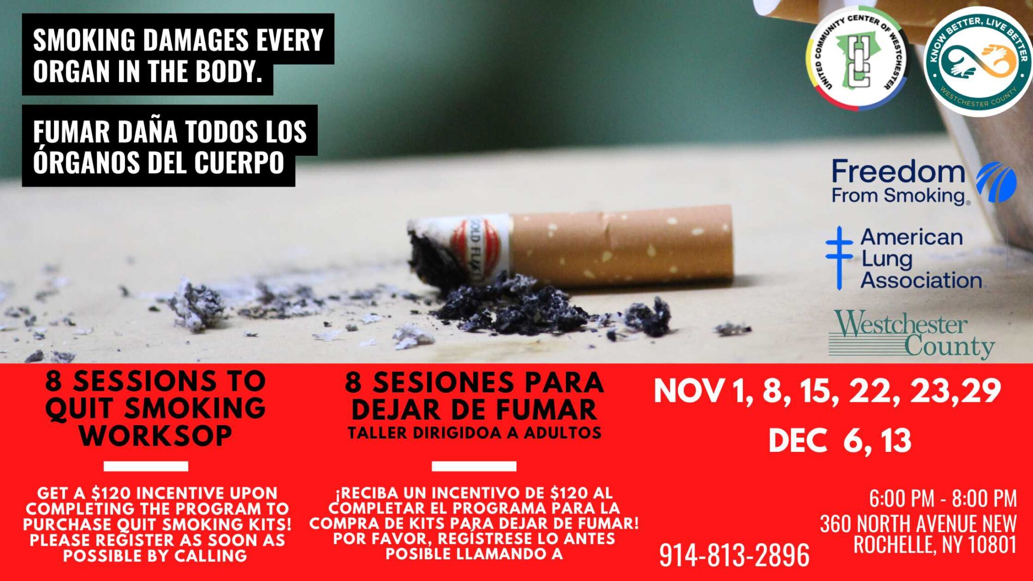 🚭 8-Session Quit Smoking Workshop for Adults 🚭 - United Community ...